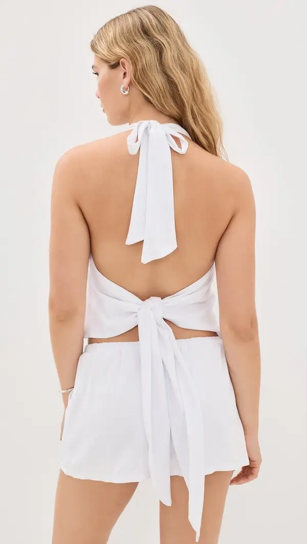SEVEN WONDERS Mila Tie Back Halter Top