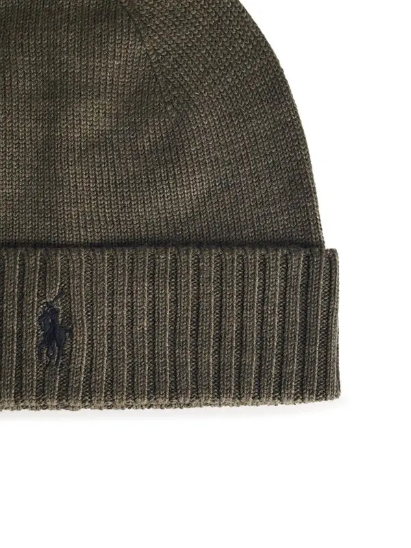 Polo Ralph Lauren Logo-embroidered Ribbed Beanie
