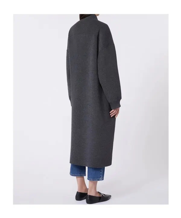 Max Mara Rib-knit Pocket Parka Coat