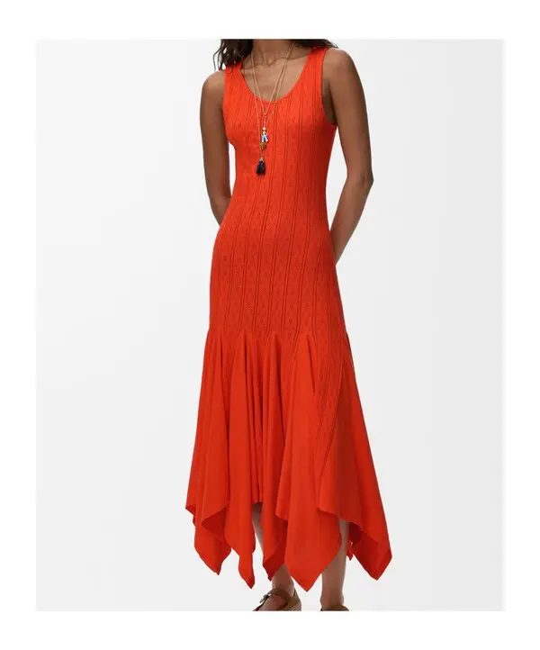 Loewe Ajouré Pointelle Jacquard Dress