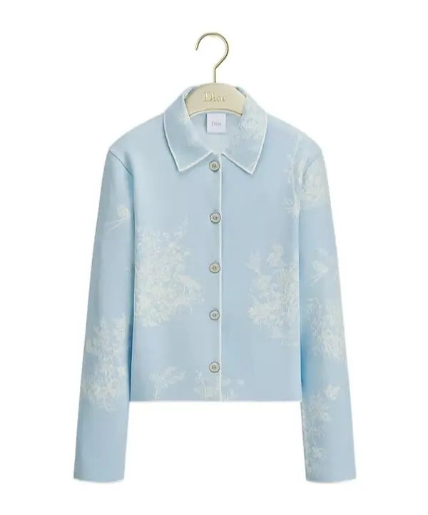 Dior Riviera Jacket With Cd Signature Buttons - Blue