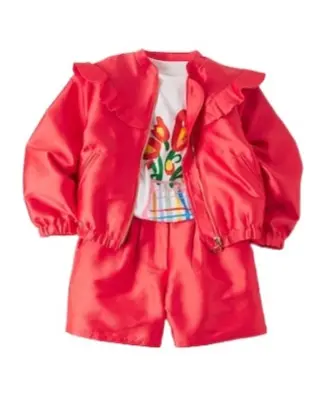 Stella McCartney Long Sleeve Jacket With Ruffle Detail