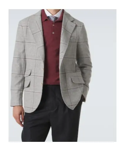 Brunello Cucinelli Checked Blazer