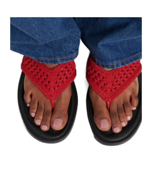 Chloé Crochet Thong Sandals