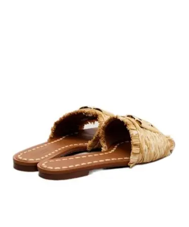 Dolce & Gabbana Raffia-effect Slides