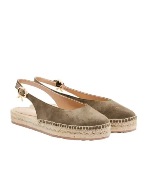 GIANVITO ROSSI Suede Slingback Espadrilles