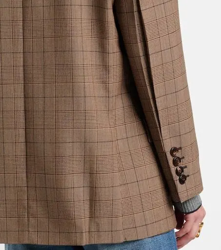Chloé Checked Wool Blazer