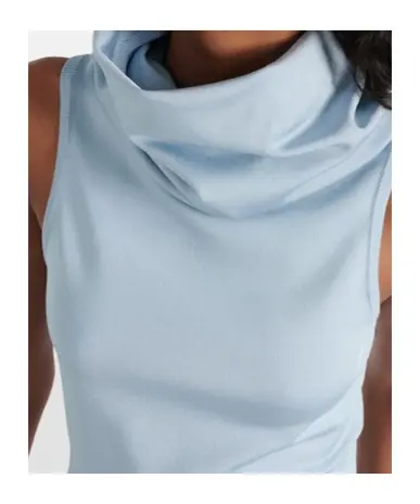Alaïa Hooded Jersey Midi Dress