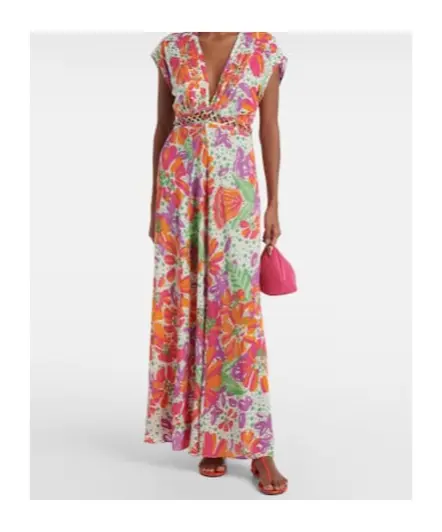 Poupette St Barth Cécile Floral Maxi Dress