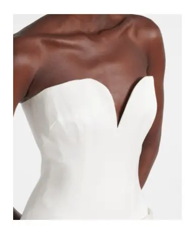 Alex Perry Bridal Draped Strapless Gown