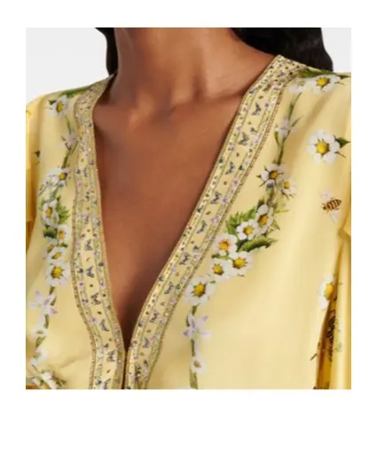 Camilla Floral Silk Crêpe Minidress