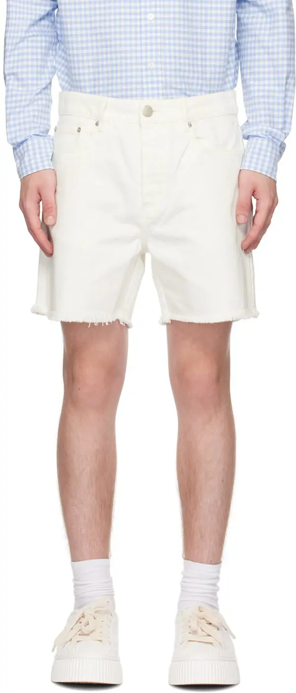 AMI Paris Mid-waisted Denim Shorts