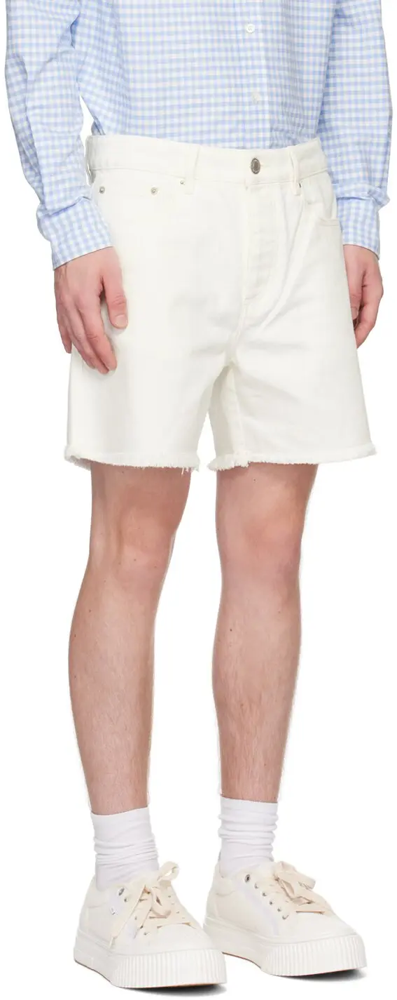 AMI Paris Mid-waisted Denim Shorts