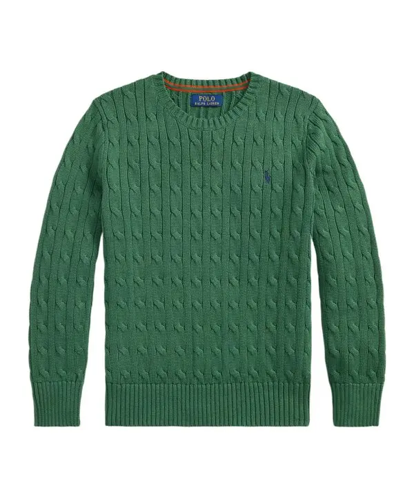 Polo Ralph Lauren Cable Knit Crew Neck Sweater - Green