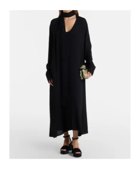 TOTEME Tie-neck Maxi Dress