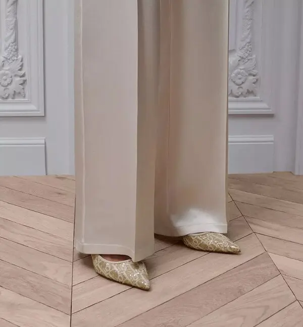 Dior Slingback Pumps With Sequins And Logo Detail