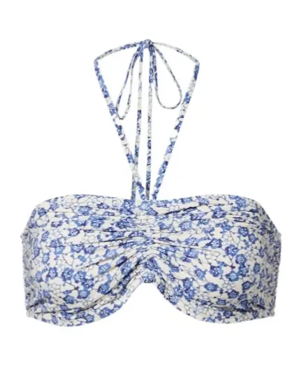 Isabel Marant Étoile Salmage Floral Bikini Top - Blue