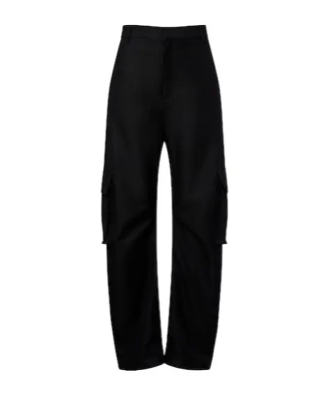 Balenciaga Wool Cargo Pants - Black
