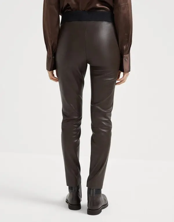 Brunello Cucinelli Stretch Leather Leggings