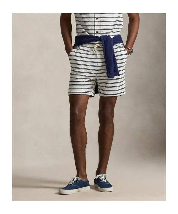 Polo Ralph Lauren Striped-pattern Drawstring Shorts