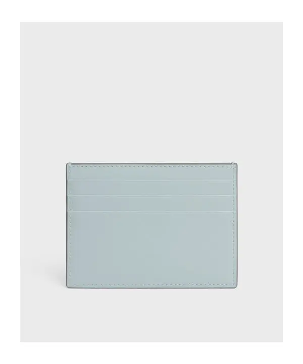 Celine Card Holder Triomphe In Shiny Calfskin