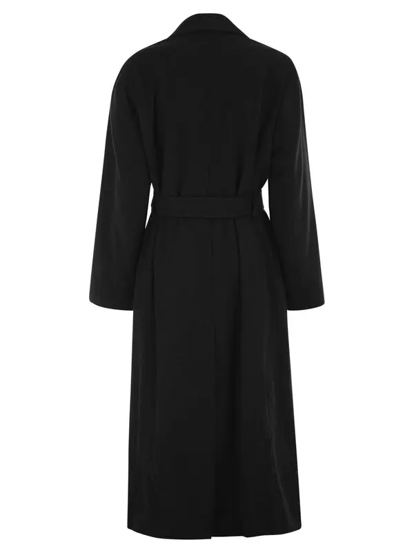 Brunello Cucinelli Pure Cashmere Double-breasted Belted Coat