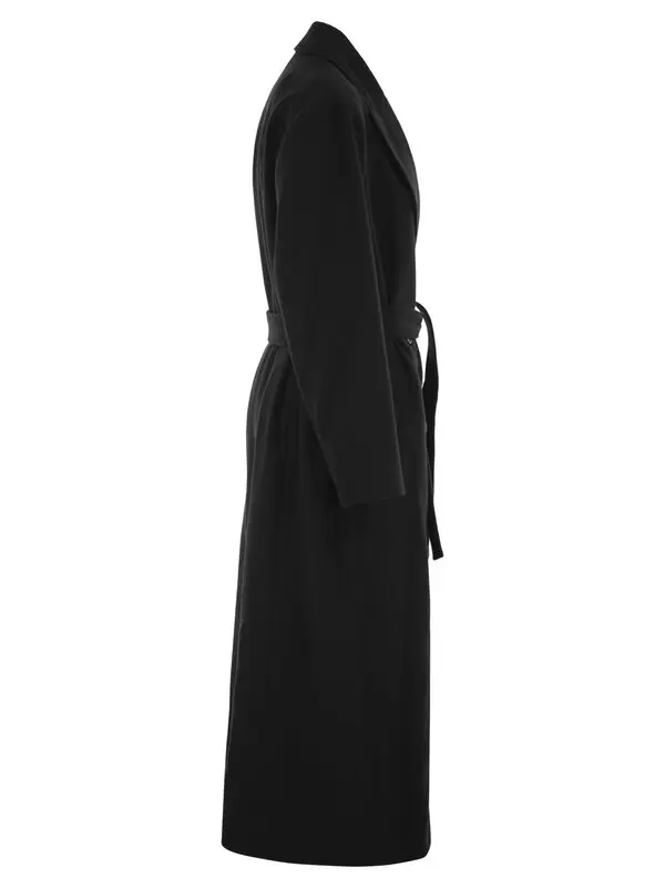 Brunello Cucinelli Pure Cashmere Double-breasted Belted Coat
