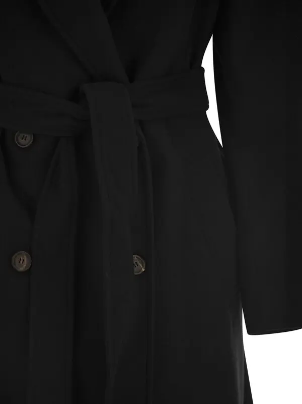 Brunello Cucinelli Pure Cashmere Double-breasted Belted Coat