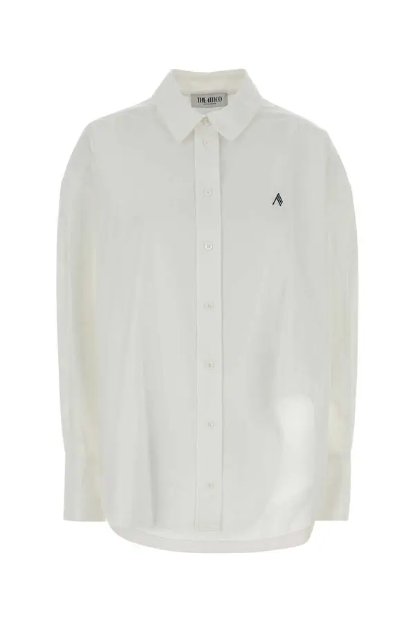 Attico Poplin Oversize Shirt - White