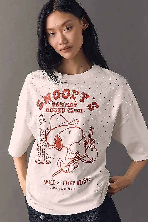 Essentiel Antwerp Rhestone Tee - Ivory Pattern