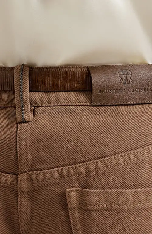 Brunello Cucinelli Dyed Wide Leg Trousers With Monili - Dattero