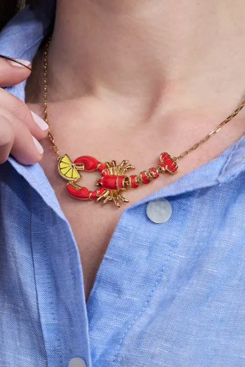 ALEX AND ANI Lobster Boil Necklace