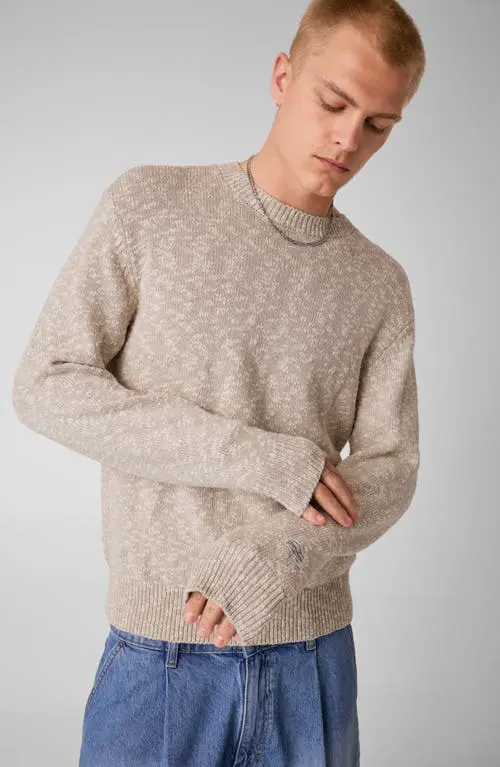Guess Marled Cotton Crewneck Sweater