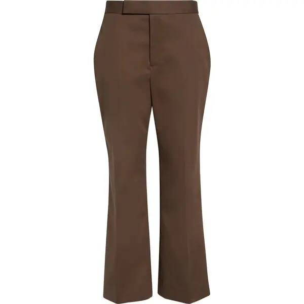 Partow Sullivan Creased Flared Cotton Twill Pants