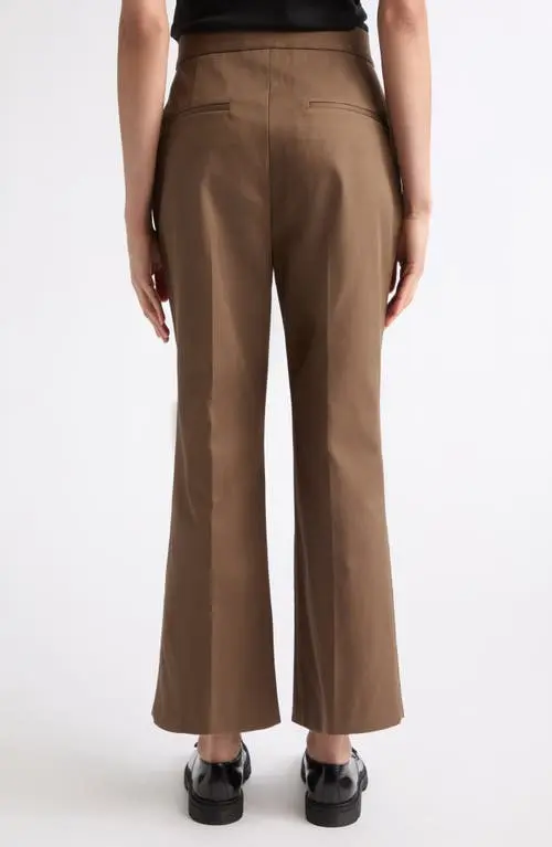 Partow Sullivan Creased Flared Cotton Twill Pants