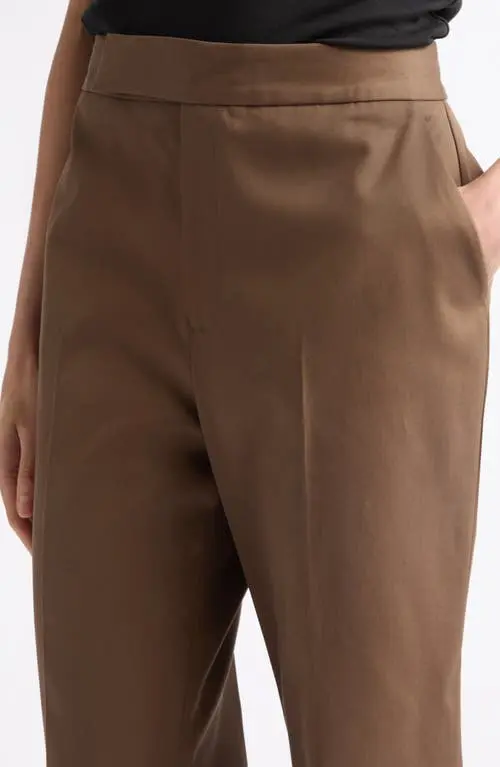 Partow Sullivan Creased Flared Cotton Twill Pants