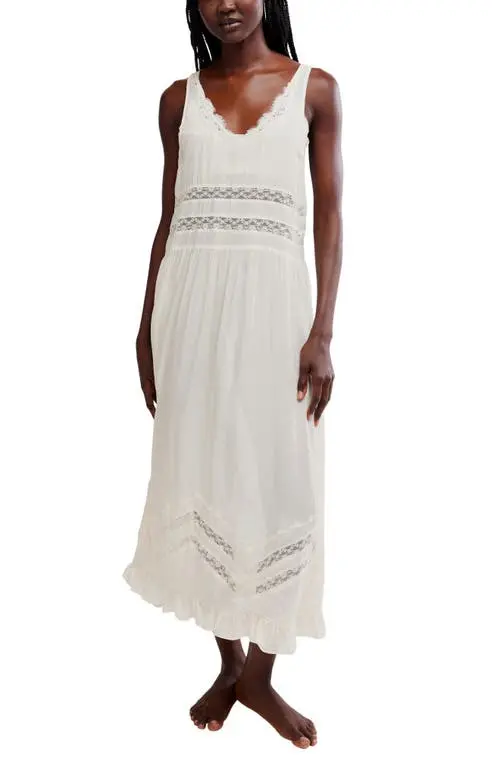 Free People Voile And Lace Midi Dress