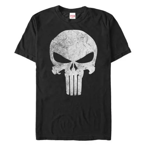 MARVEL Punisher Distressed Skull Logo Graphic T-shirt