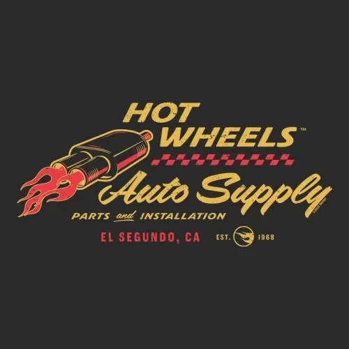 HOT WHEELS Auto Supply Vintage Logo Short Sleeve Graphic T-shirt