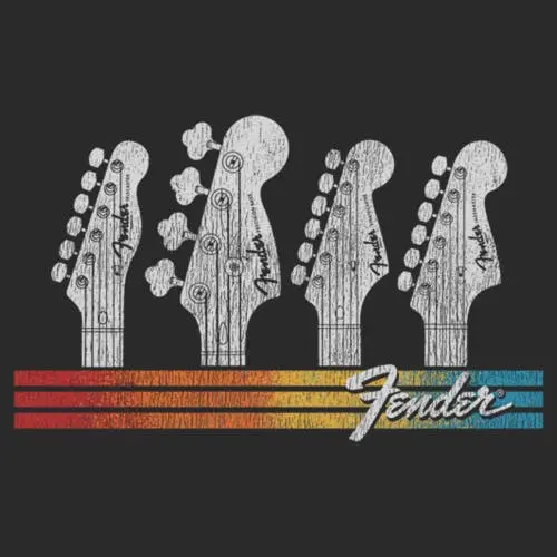 FENDER Guitar Headstocks Graphic T-shirt