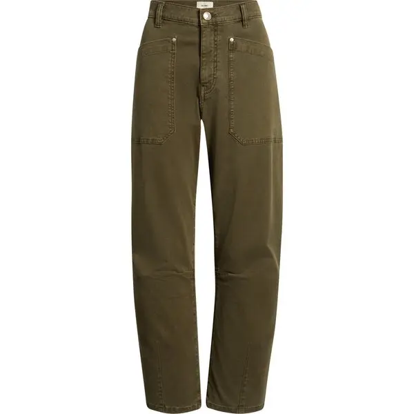 DL1961 Billie High Waist Barrel Leg Jeans - Pine