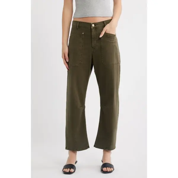 DL1961 Billie High Waist Barrel Leg Jeans - Pine