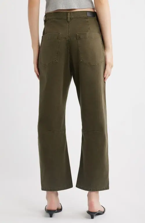 DL1961 Bilie Barrel High Rise Twill Pants - Pine