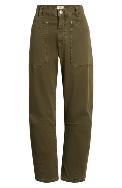 DL1961 Bilie Barrel High Rise Twill Pants - Pine