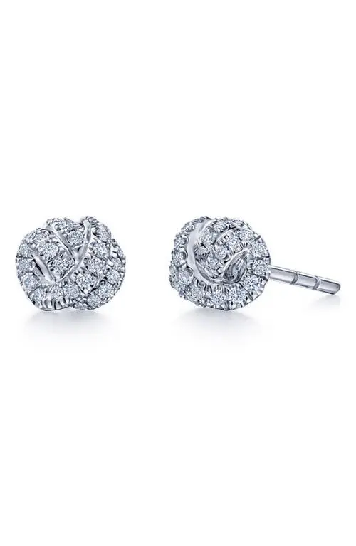 Kwiat Entwine Petite Love Knot Stud Earrings