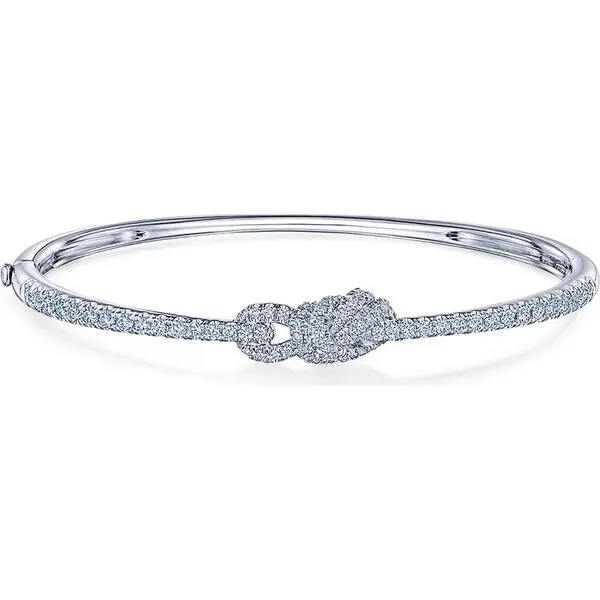 Kwiat Entwine Diamond Bangle - Platinum