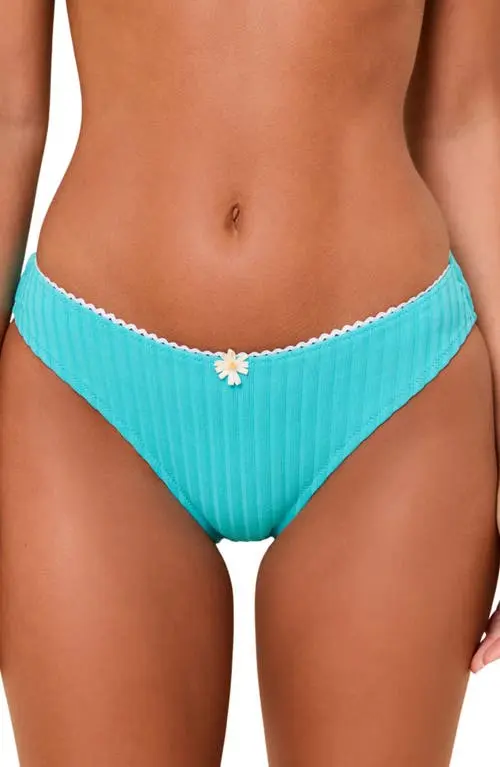 Solid & Striped The Daphne Ribbed Bikini Briefs By - Azul