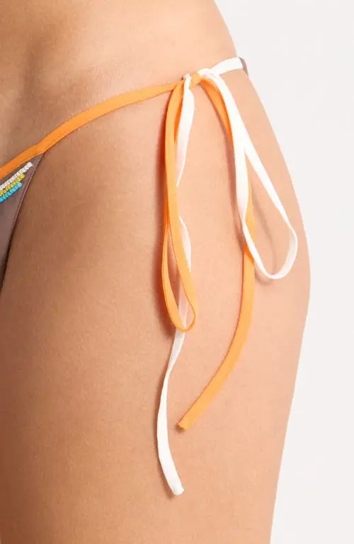 JADED LONDON Beaded Side Tie Bikini Bottoms