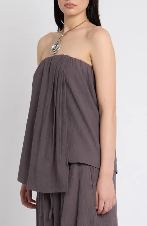 MUSE ASSEMBLY Asymmetric Hem Bandeau Top