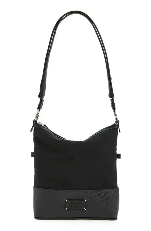 MAISON MARGIELA 5ac Hobo Bag In Canvas And Leather